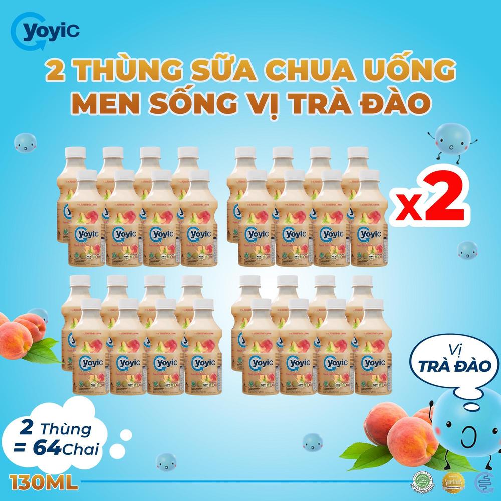 2 Thùng 8 Lốc Sữa Chua Uống Men Sống YoyiC Cho Bé Và Cả Gia Đình (64 ...