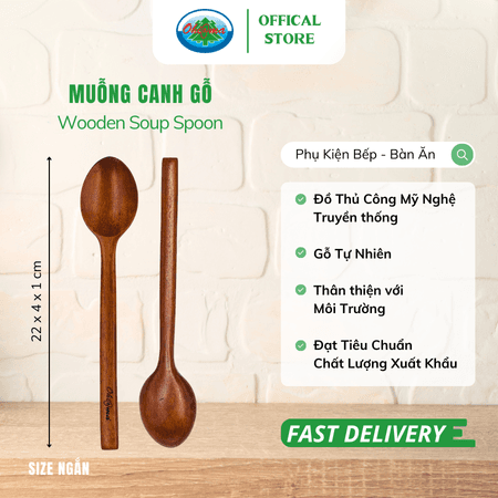 Muỗng Gỗ Canh Ngắn Ohi@ma