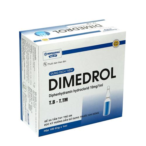 Dimedrol Diphenhydramin 10mg/ml hộp 100 ống x 1ml HDpharma