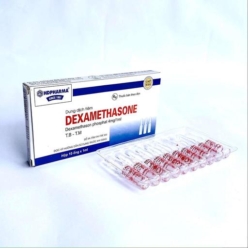 Dexamethasone 4mg/1ml hộp 50 ống tiêm x 1ml HDpharma