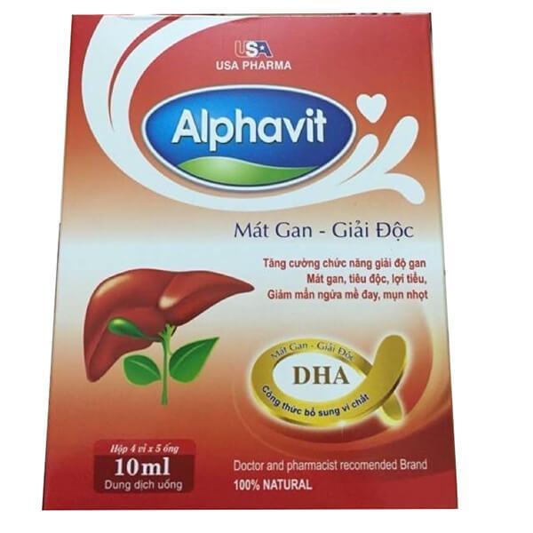 Alphavit mát gan hộp 20 ống x 10ml USA