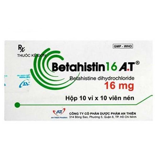 Betahistin 16mg cho bệnh Meniere, hội chứng Meniere - Điều trị chóng ...
