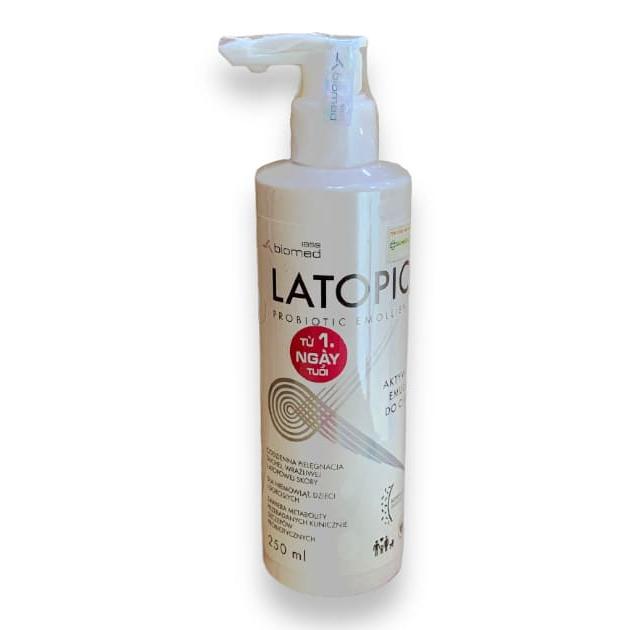 Latopic Body Emulsion nhũ tương dưỡng ẩm lọ 250ml Biomed