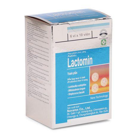 Lactomin men vi sinh hộp 6 vỉ x 10 viên RexGene Hàn Quốc