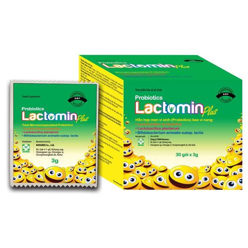 Lactomin Plus hộp 30 gói x 3g Novarex Hàn Quốc