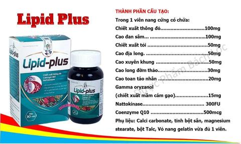Lipid-plus lọ 30 viên nang Hải Linh