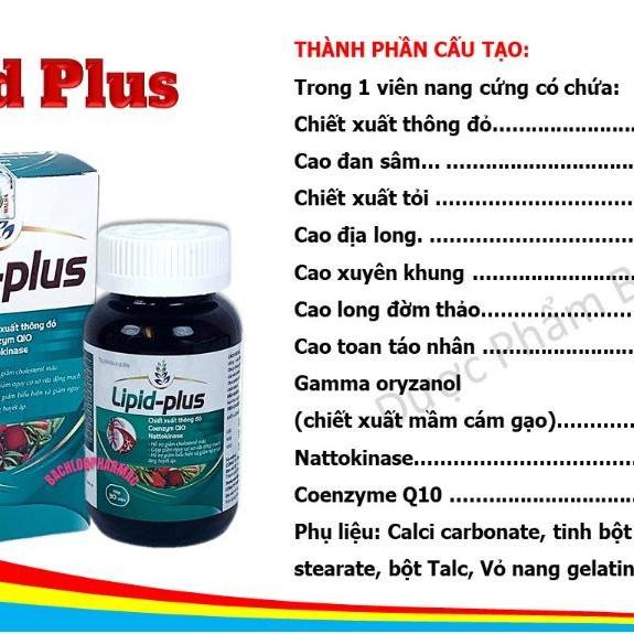 Lipid-plus lọ 30 viên nang Hải Linh
