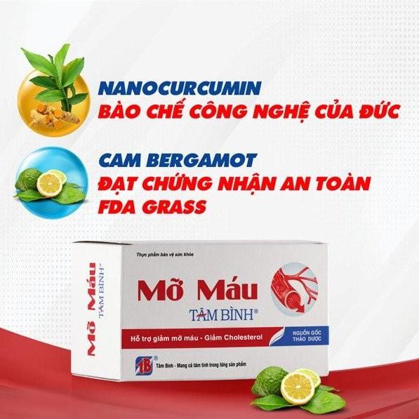 Mỡ máu Tâm Bình hộp 5 vỉ x 12 viên nang