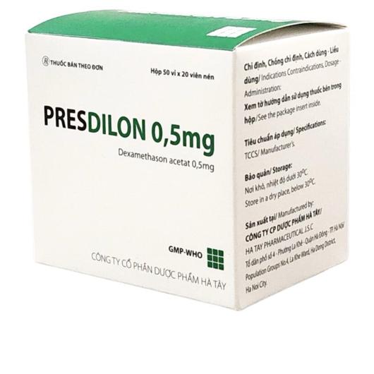 Thuốc Presdilon 0,5mg: Thuốc Kháng Viêm , Chống Dị Ứng Thuộc Nhóm ...