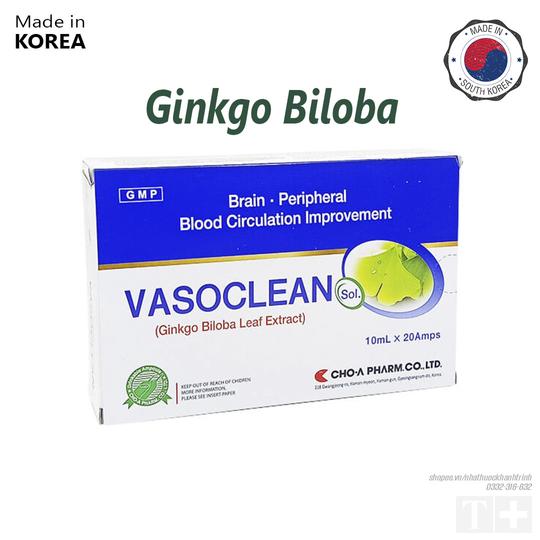 Vasoclean Sol 20mg: Điều trị rối loạn tuần hoàn, sa sút trí tuệ, di ...